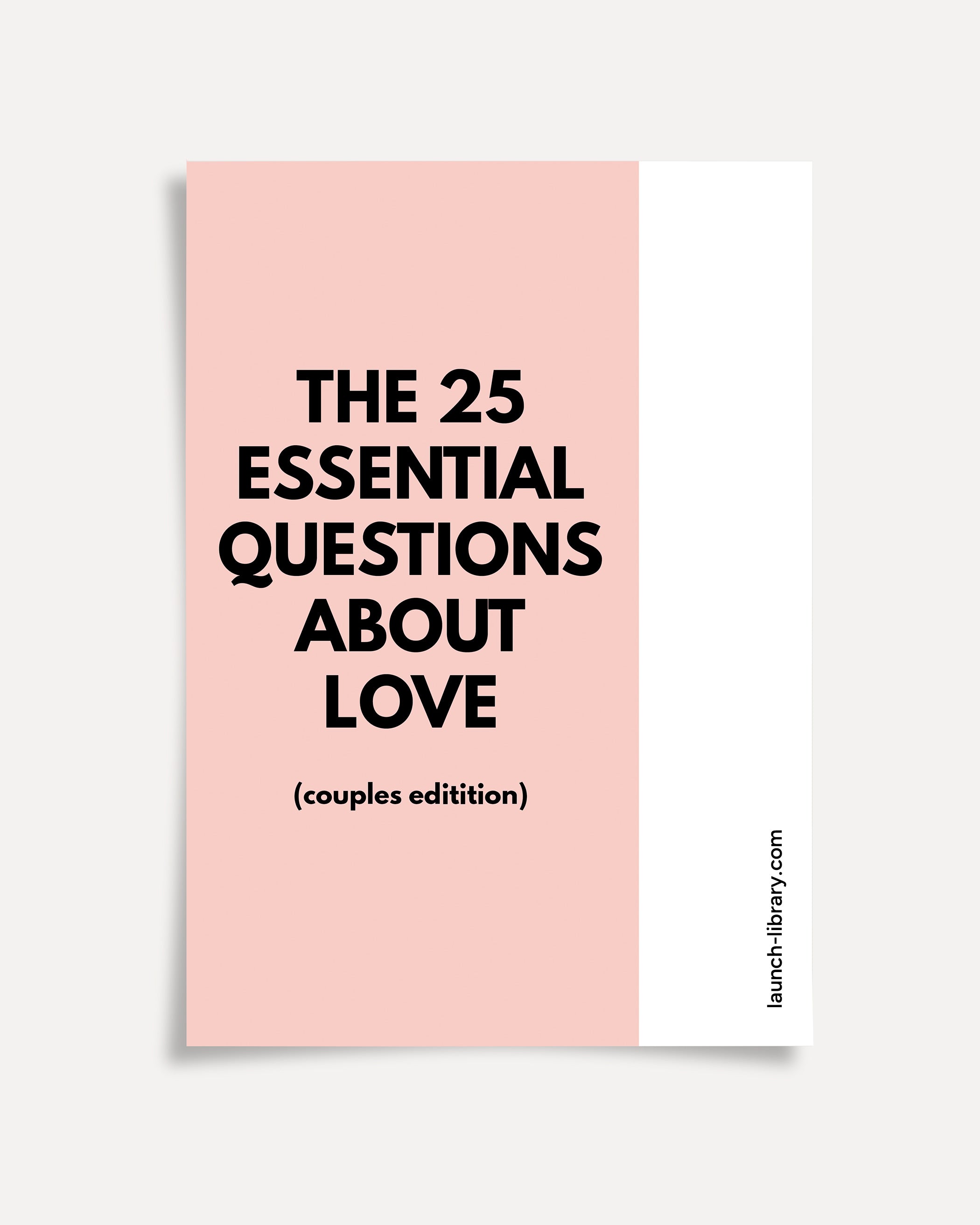 The 25 essential questions for couples | Launch Library
